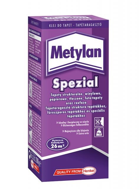 Klej do tapet HENKEL Metylan Spezial 200 g - do winylowych tłoczonych ...