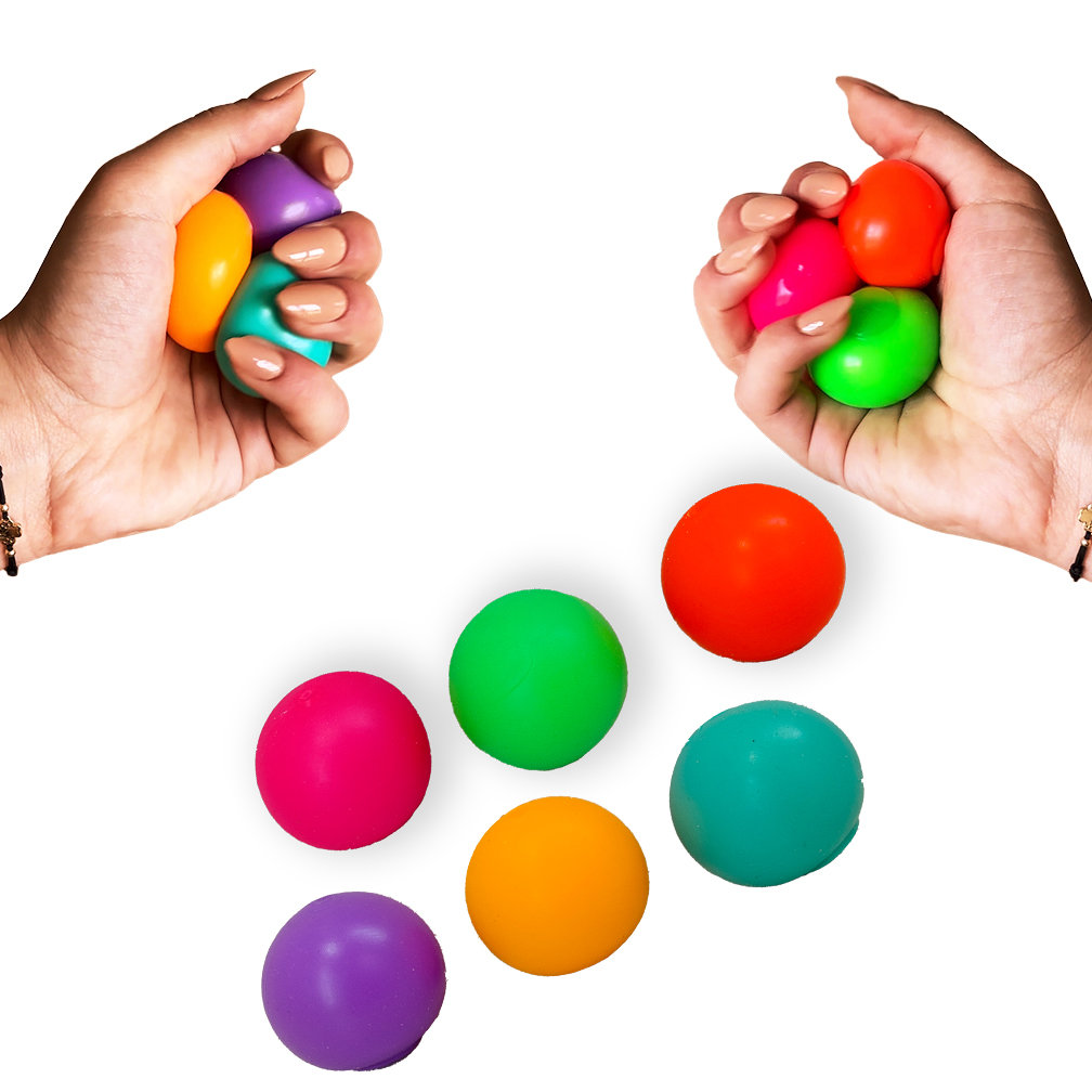 Klejące Kulko-Piłki do Rzucania i Ściskania, 6 szt. - Fun Funny | Sklep ...