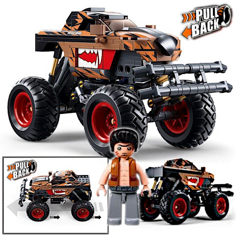 Klocki Auto Monster Truck Napęd pull-back Jeep komp. - tomdorix.pl ...