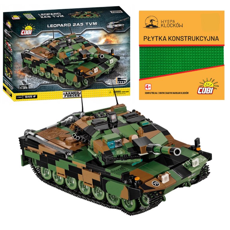 Klocki Cobi 2620 Czołg Leopard 2A5 Tvm Niemiecki Pojazd Wojskowy Wojsko ...