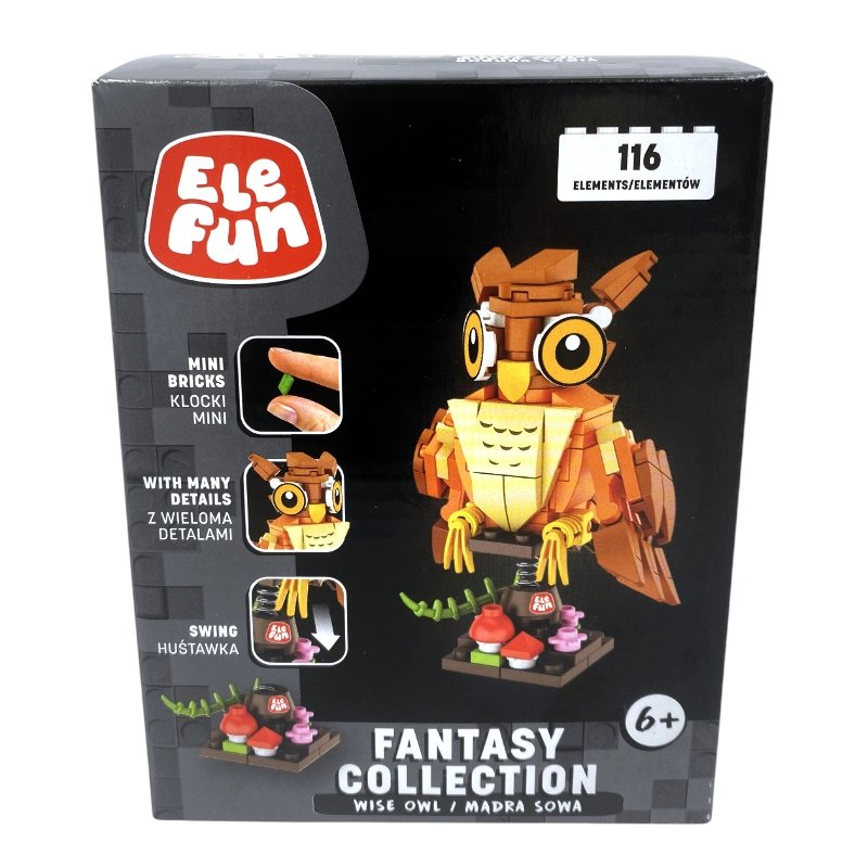 KLOCKI ELEFUN FANTASY COLLECTION Mini klocki MĄDRA SOWA 116 el ...