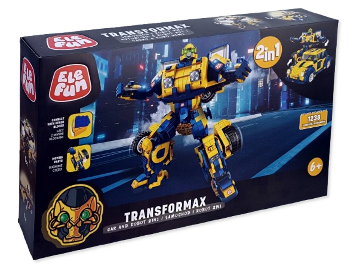 Klocki Elefun Transformax Samochód i robot 621019 - Elefun | Sklep ...
