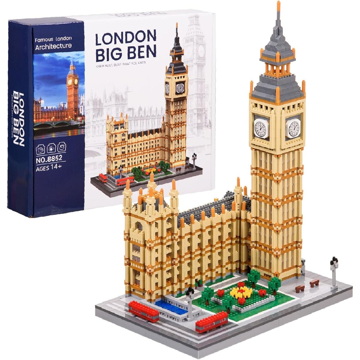 KLOCKI KONSTRUKCYJNE BIG BEN LONDON WIEŻA ZEGAROWA ARCHITEKTURA BUDOWLA ...