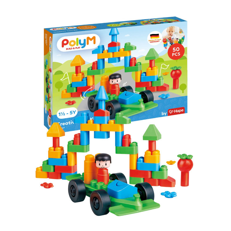 Klocki konstrukcyjne, Miasto, 50 el., 18m+, PolyM - POLYM | Sklep EMPIK.COM