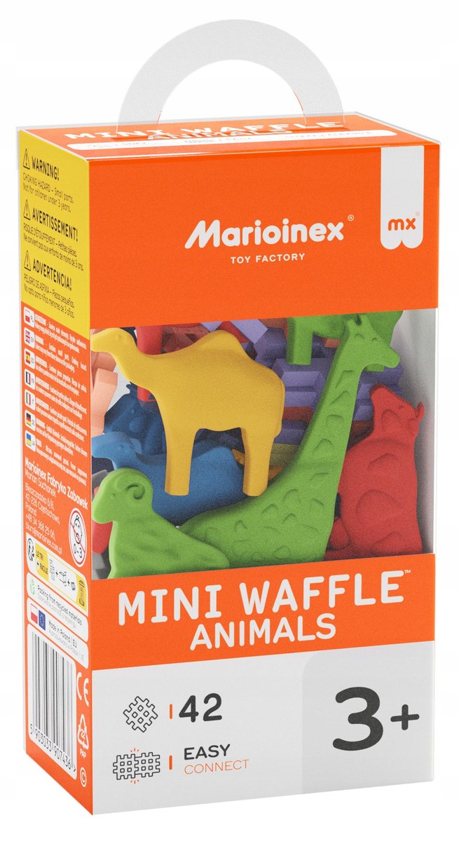 Klocki Konstrukcyjne, Mini Waffle, Marioinex, Animals, 42 el ...