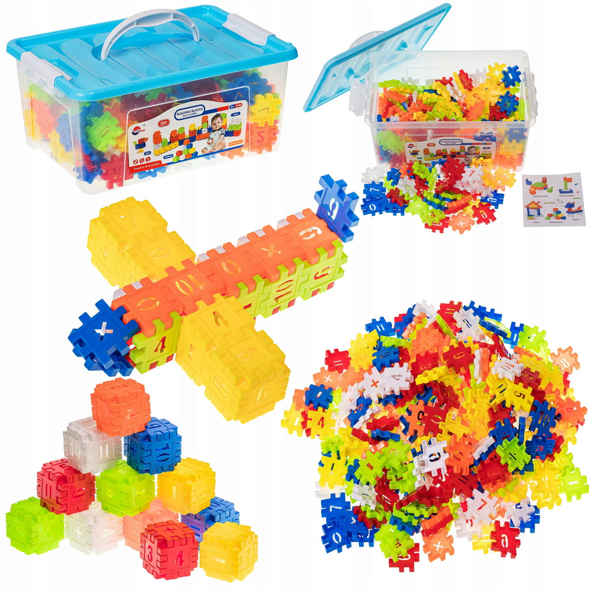 Klocki Konstrukcyjne Wafle Kuferek 280El Puzzle - Inna marka | Sklep ...