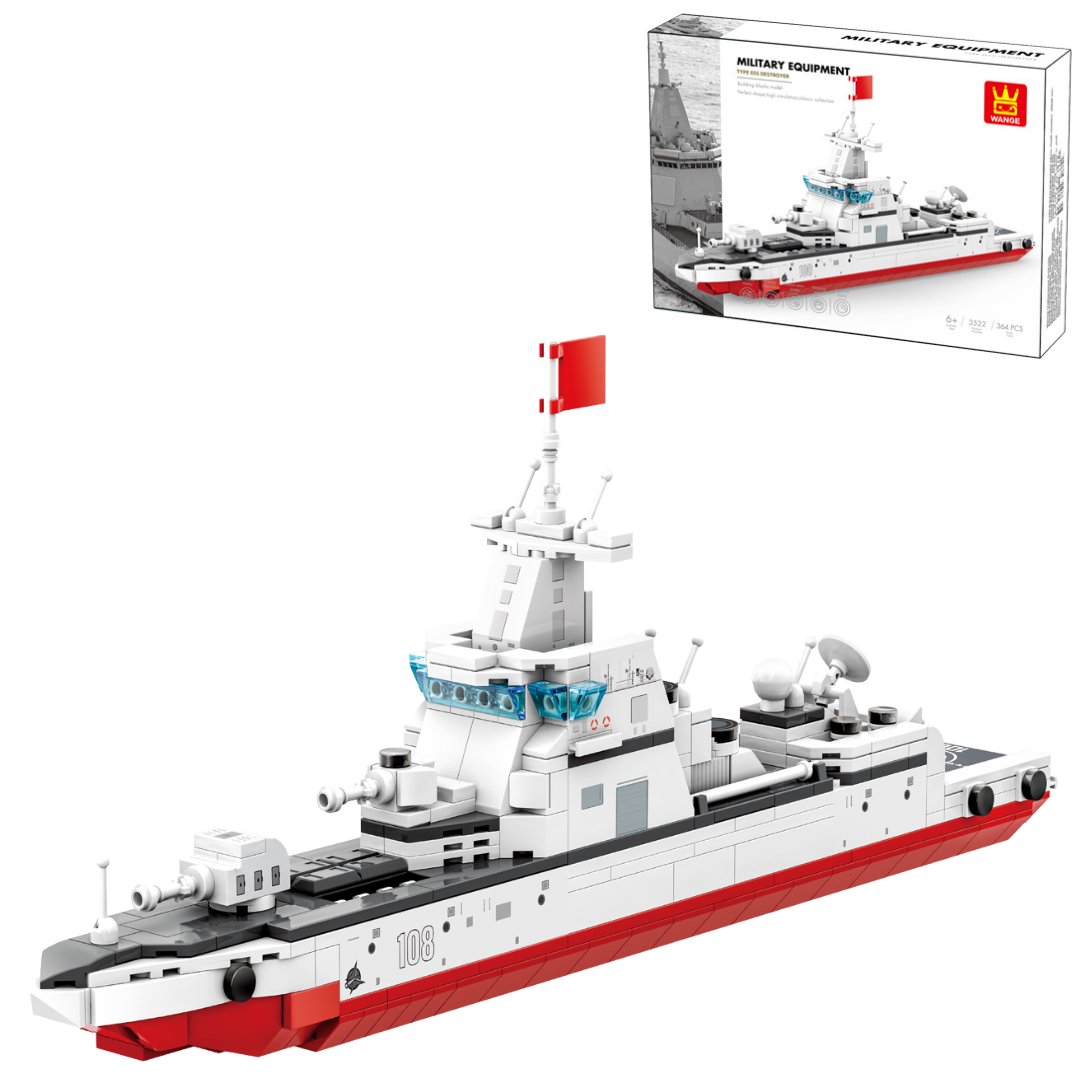 Klocki konstrukcyjne Wange 3522 - Okręt wojskowy Type 055 Destroyer ...