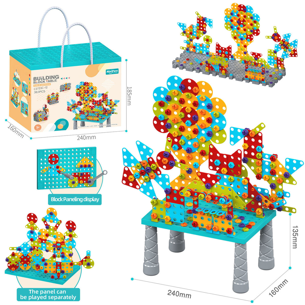 Klocki konstrukcyjne z nakrętkami i śrubami dla dzieci, zabawki edukacyjne do wczesnej edukacji ...