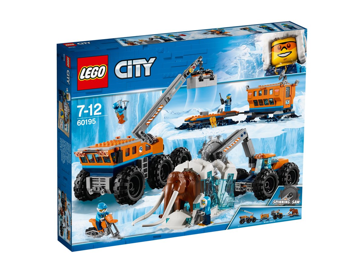 Klocki LEGO City Zestaw Arktyczna baza mobilna z Mamutem 60195 - LEGO ...