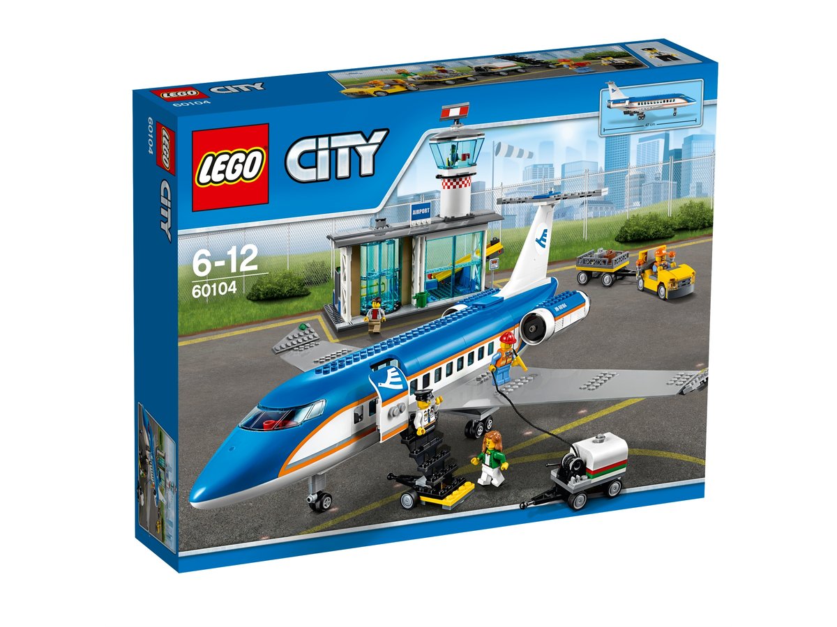 Klocki LEGO City Zestaw Lotniskowy terminal pasażerski Samolot 60104 ...