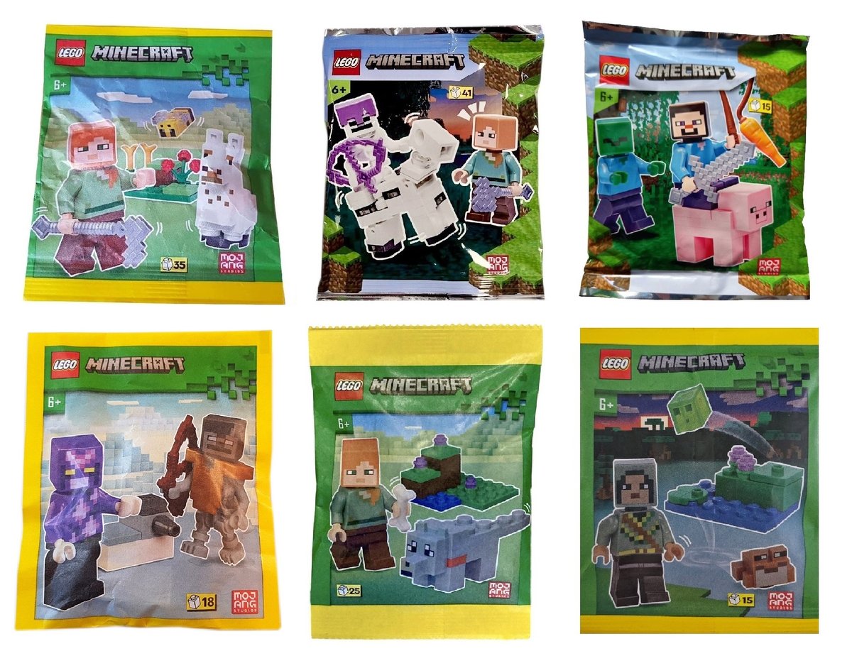 Klocki LEGO Minecraft - Zestaw 6 Polybag - MC40 - LEGO | Sklep EMPIK.COM