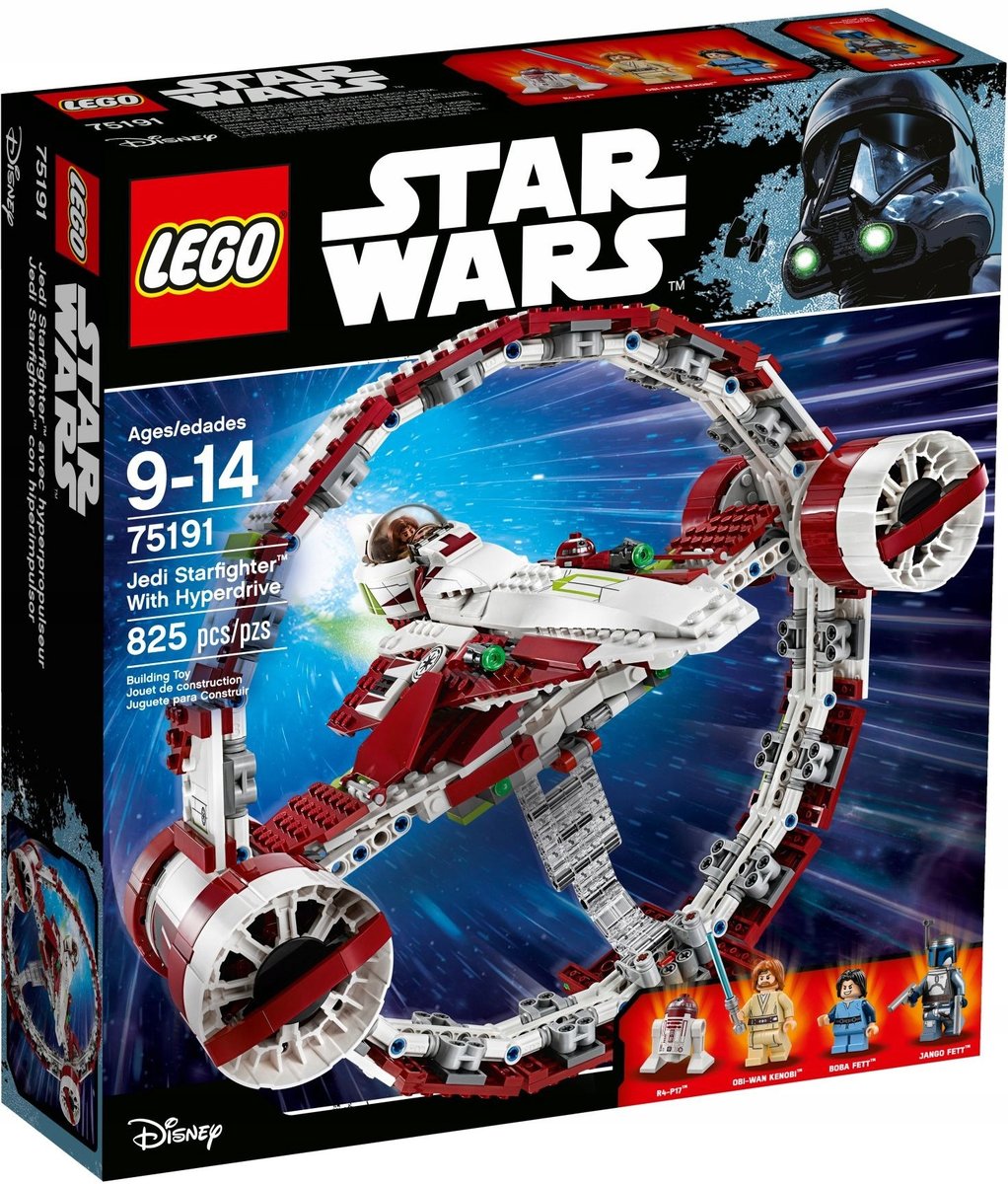 Klocki LEGO Star Wars Zestaw Jedi Starfighter Statek Kosmiczny 75191 ...