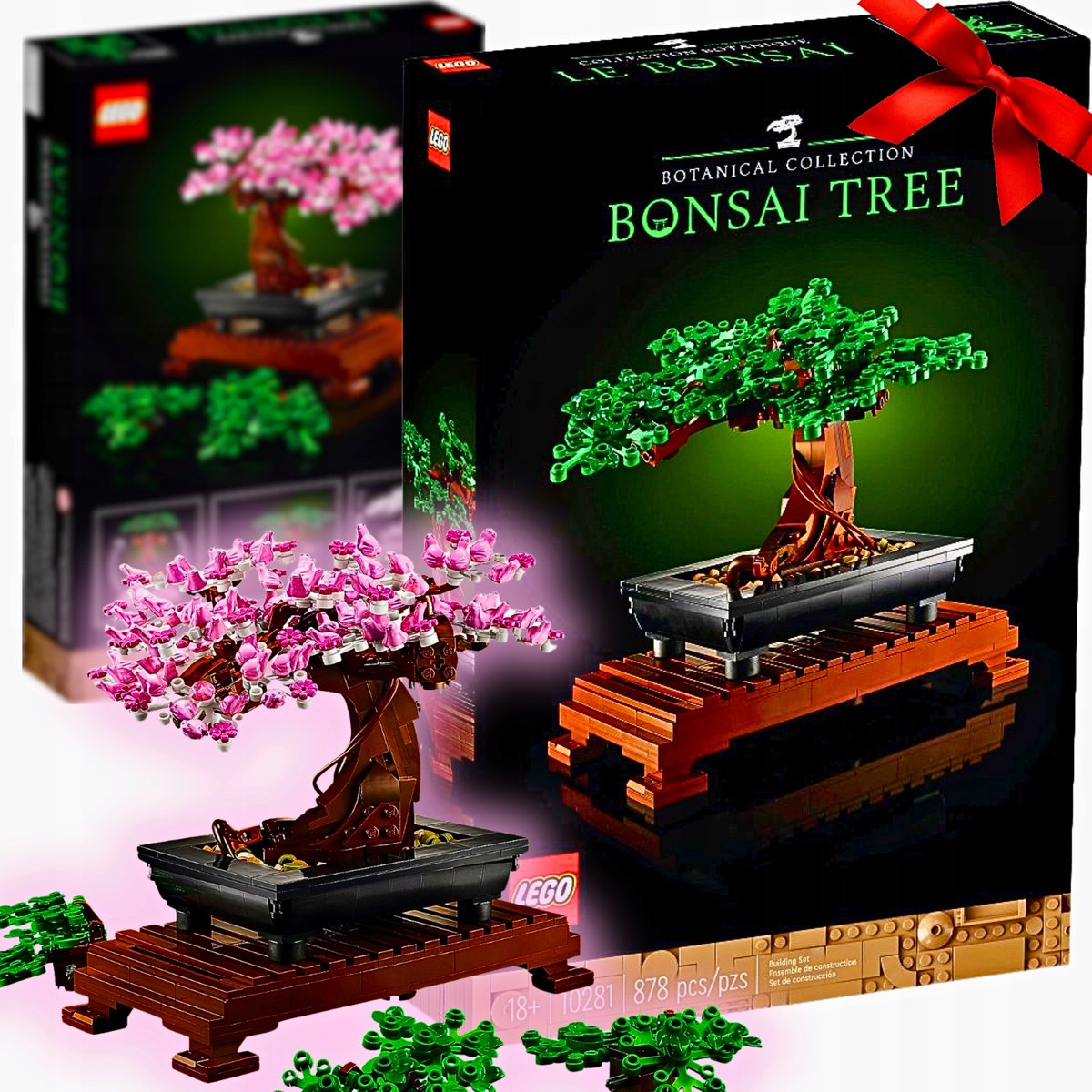 KLOCKI LEGO ZESTAW KWIATY Drzewko Bonsai 2w1 Z DONICZKĄ PREZENT ...