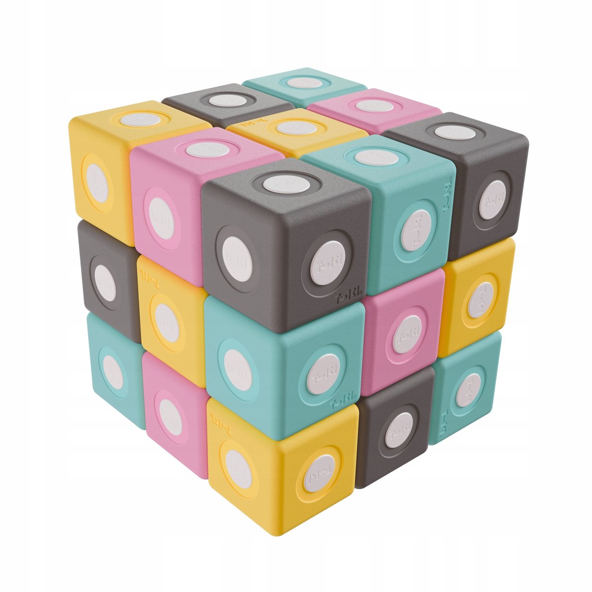 Klocki magnetyczne piankowe modułowe Tuki Smart produkt polski 30 szt - Tuki | Sklep EMPIK.COM