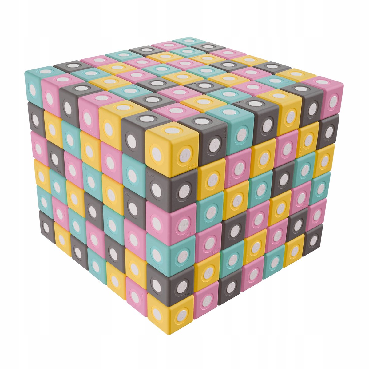 Klocki magnetyczne piankowe modułowe Tuki Smart produkt polski 340 szt - Tuki | Sklep EMPIK.COM