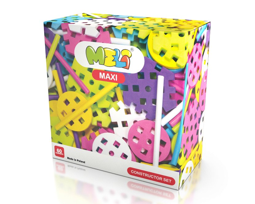 Klocki Meli Maxi Pink Constructor Set - 60 el. - MELI | Sklep EMPIK.COM
