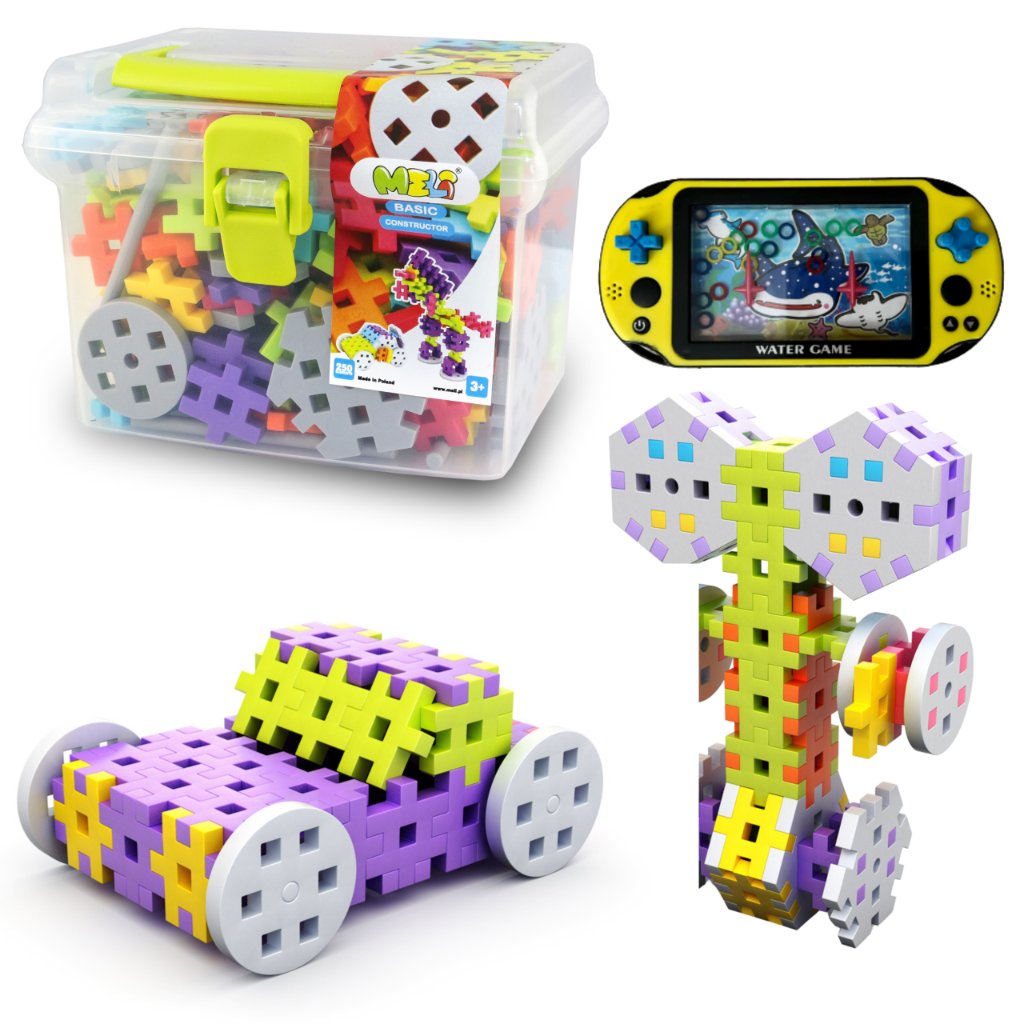 Klocki Meli Wafle Basic Constructor Travel Box 250 + Prezent Gra Wodna - wyspaklockow.pl | Sklep ...