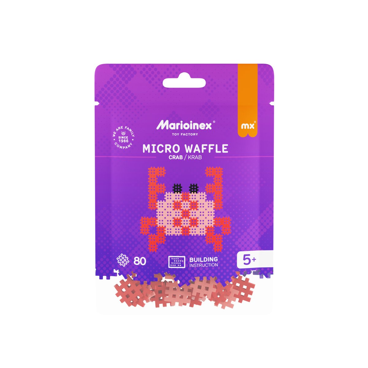 Klocki Micro Waffle Wafle Marioinex Krab 80 El. - Marioinex | Sklep ...