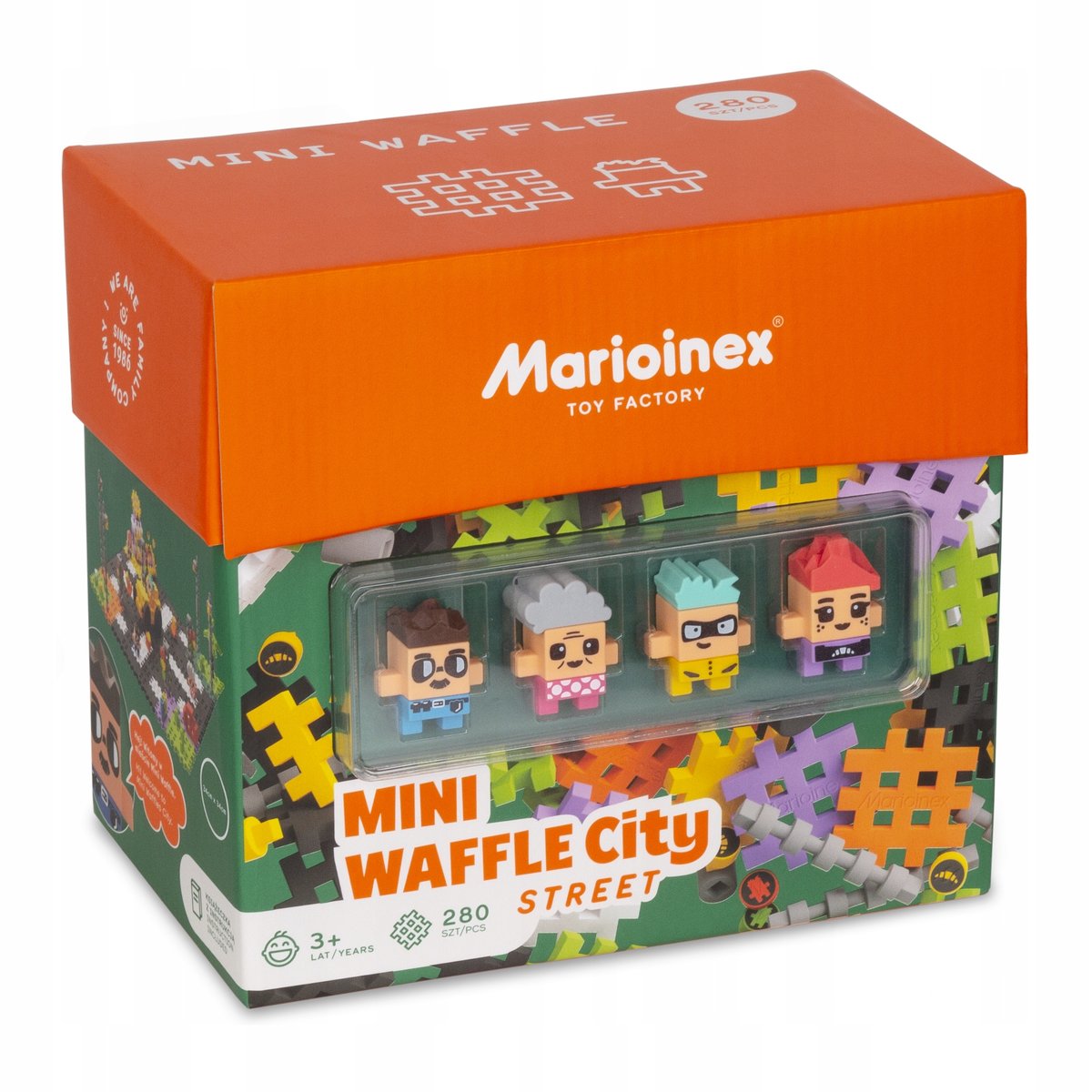 KLOCKI MINI WAFLE CITY MIASTO MARIOINEX 280 ELEMENTÓW - Marioinex ...