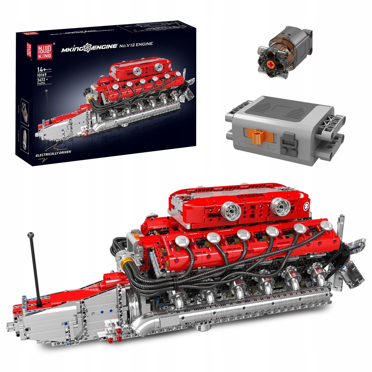 KLOCKI MOULD KING 10169 SILNIK FERRARI 812 SUPERFAST V12 ENGINE 3472 EL. - Inna marka | Sklep ...