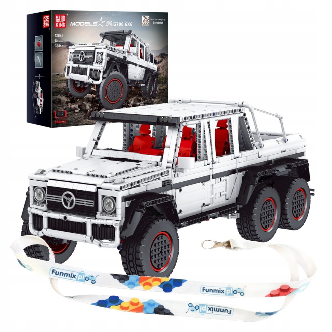 KLOCKI TERENOWY POJAZD ZDALNIE STEROWANY GLASS 3686 el. MOULD KING ...