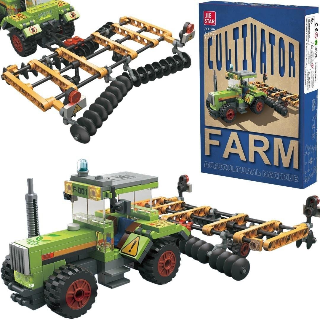 Klocki traktor z maszyną 247 elementów - Trifox | Sklep EMPIK.COM