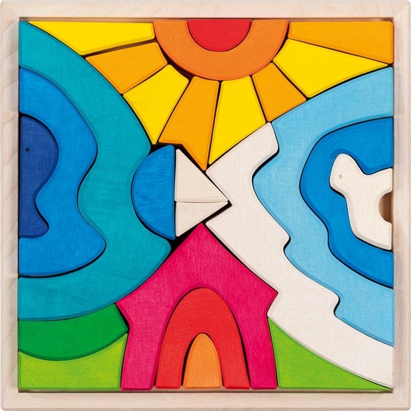 Klocki układanka Niedźwiedź polarny, gra zręcznościowa, Goki - Goki ...