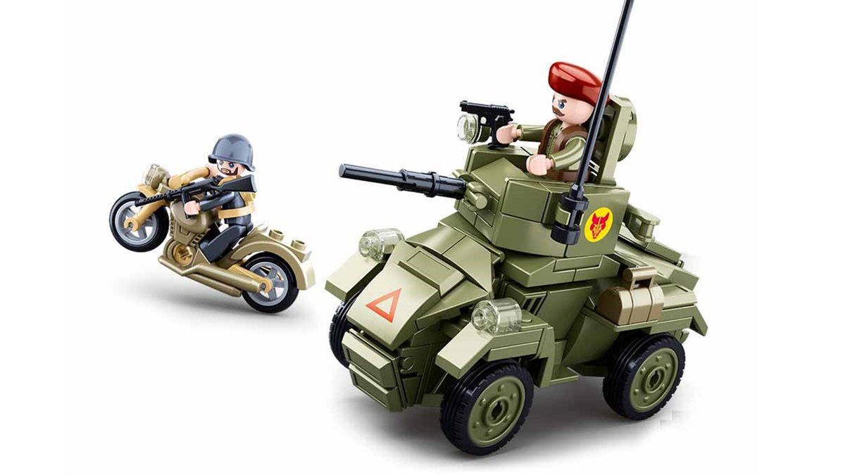 Klocki Wojsko Czołg Auto Pancerne Staghound T17E1 - Sluban | Sklep ...