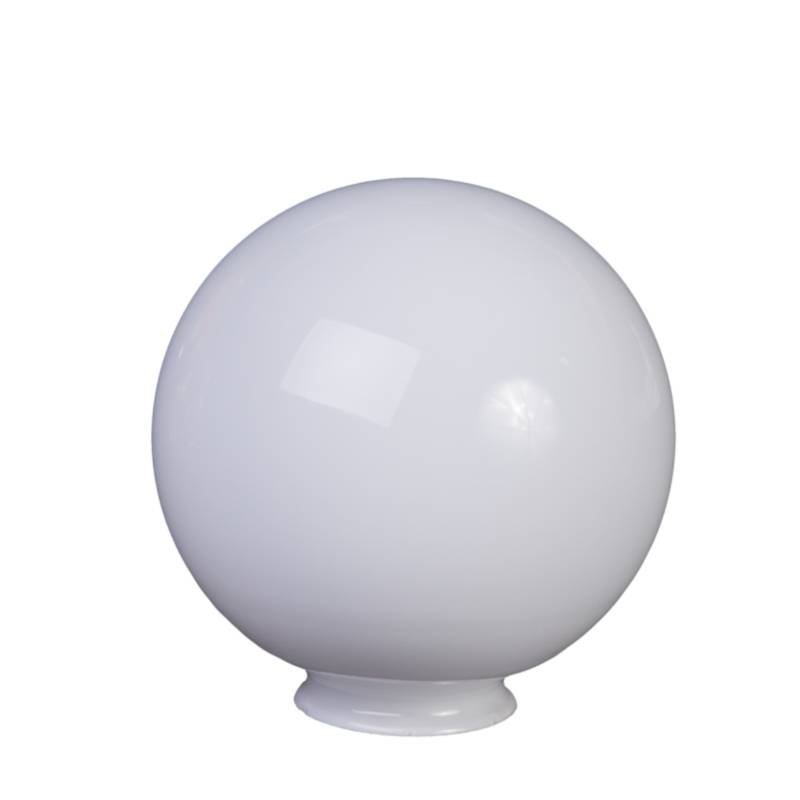 Klosz 4020 kula szklana z kołnierzem - śr. 180/80 mm - biały błyszczący ...