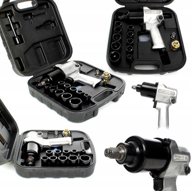 KLUCZ PNEUMATYCZNY UDAROWY 1/2' 569Nm ZESTAW 17ELE - KRAFT&DELE | Sklep EMPIK.COM