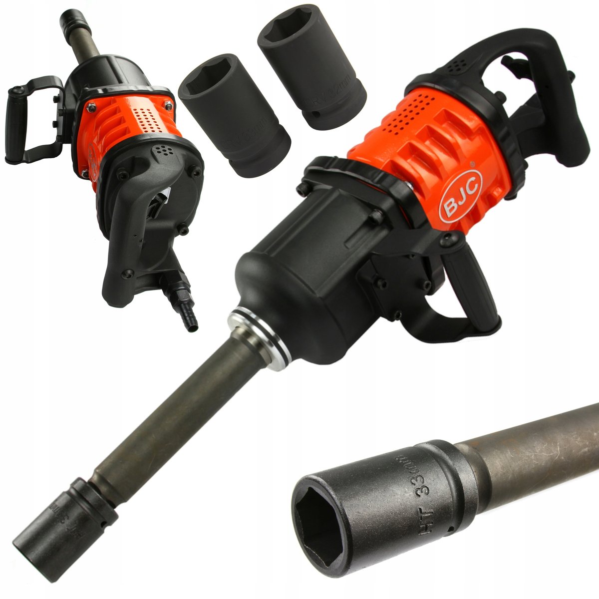 Klucz Pneumatyczny Udarowy Bjc 1" 998 5500Nm +2 Nasadki Udarowe Do Tira - BJC | Sklep EMPIK.COM