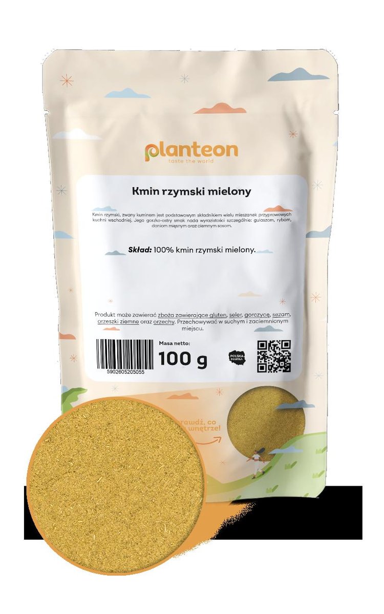 Kmin rzymski mielony 100g - Planteon | Sklep EMPIK.COM