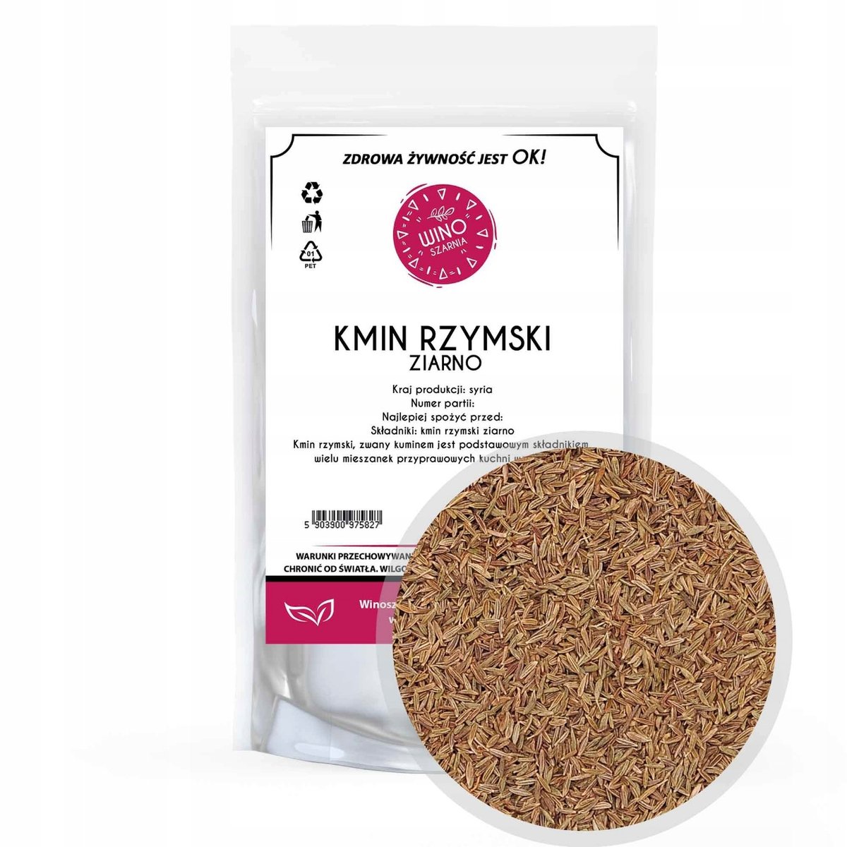 Kmin Rzymski Ziarno - 100g - Winoszarnia | Sklep EMPIK.COM