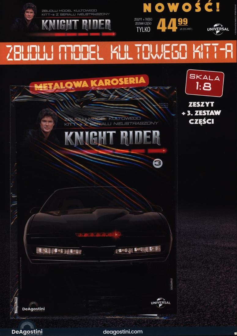 Knight Rider Zbuduj Model Kultowego KITT-a z Serialu Nieustraszony - De ...