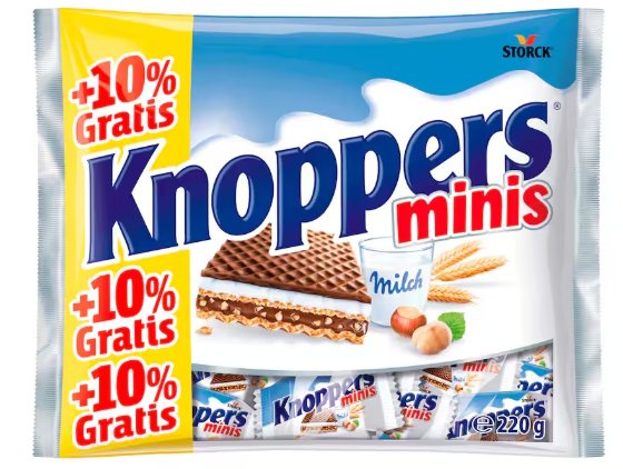 KNOPPERS Minis wafelki 220g 20 sztuk - Knoppers | Sklep EMPIK.COM