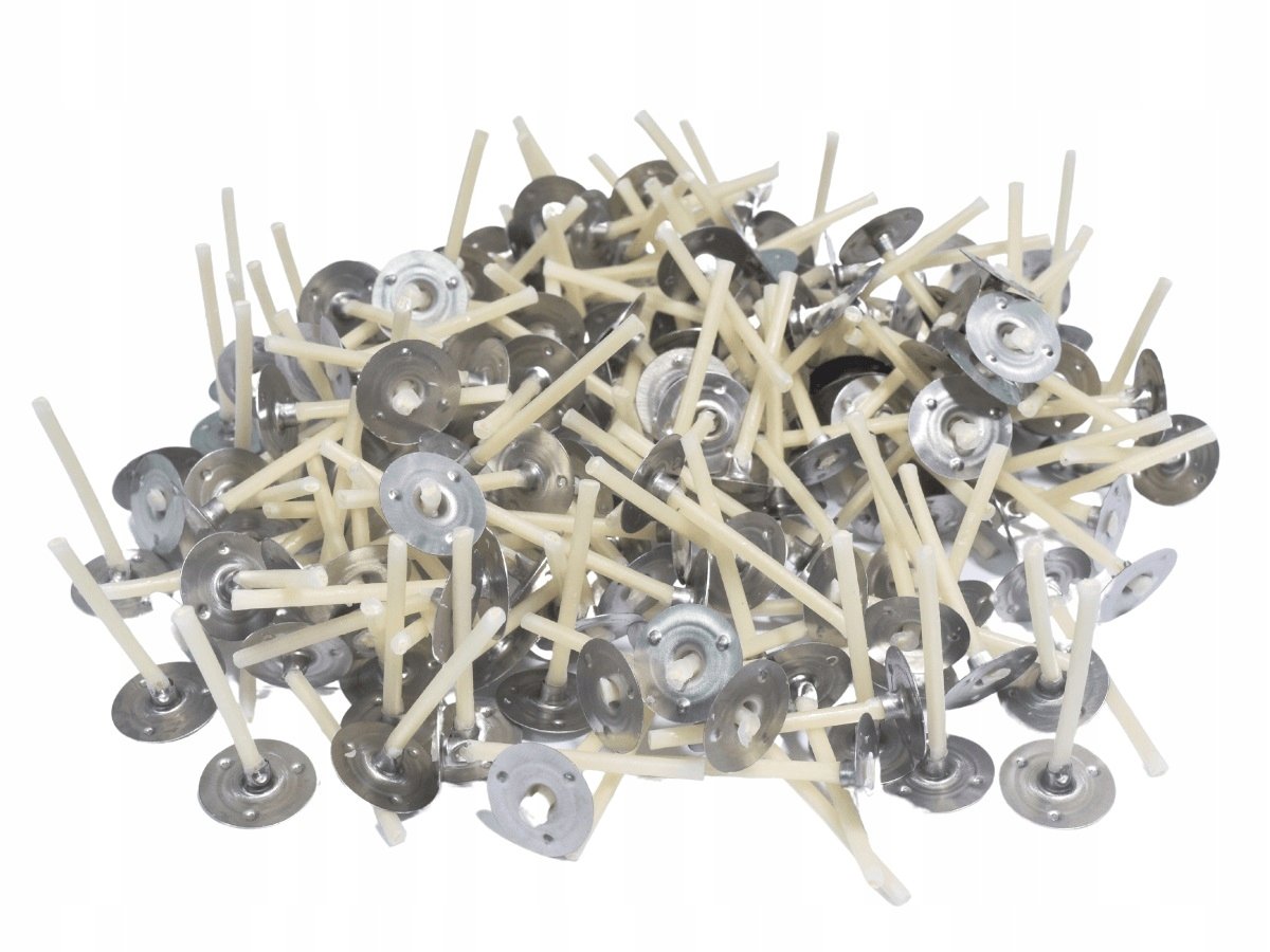 Knot knoty do świec z blaszką gotowe 4cm 200szt - Kastom | Sklep EMPIK.COM