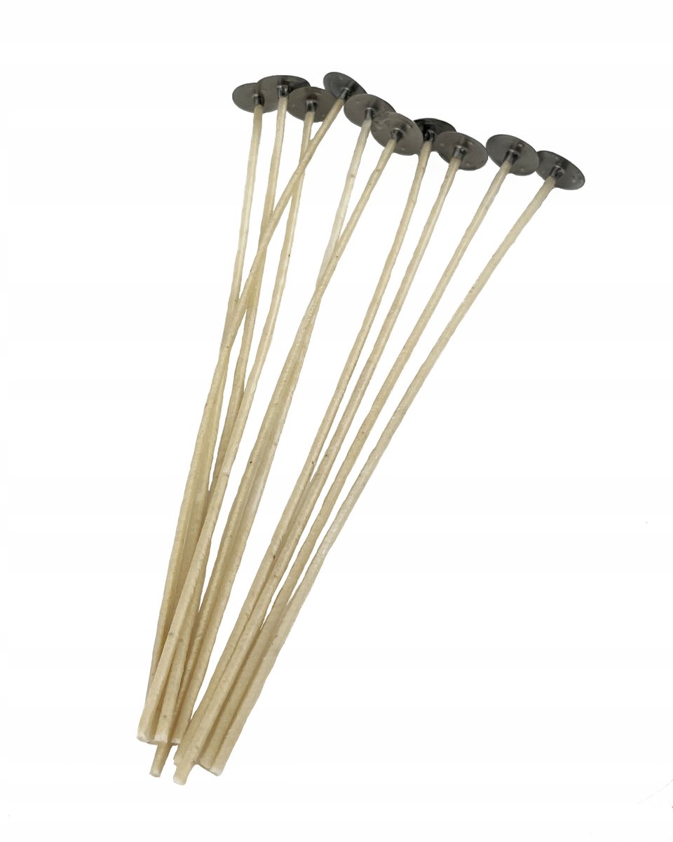 Knoty do świec z blaszką 27N - 16 cm - 10 szt. - Inna marka | Przyjęcia ...