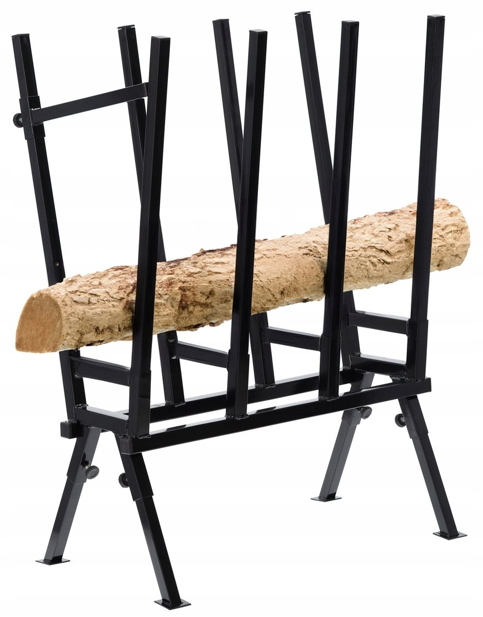 KOBYŁKA REGULOWANY SKŁADANY METALOWY SOLIDNY STOJAK DO CIĘCIA DREWNA ...