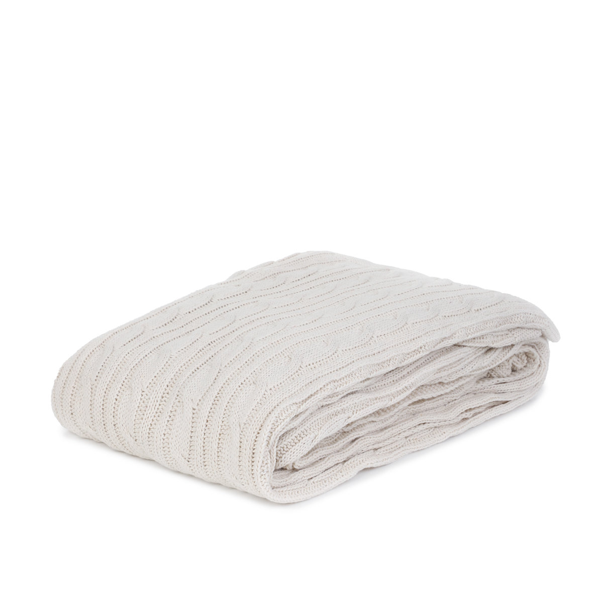 Koc NEW MJOLBY dziany sweterk ecru 130x170 cm HOMLA - Homla | Sklep ...