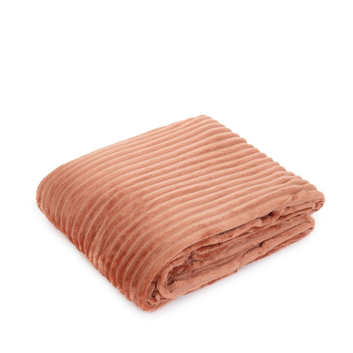 Koc PASK w wytłaczane paski karmelowy 150x200 cm HOMLA - Homla | Sklep ...