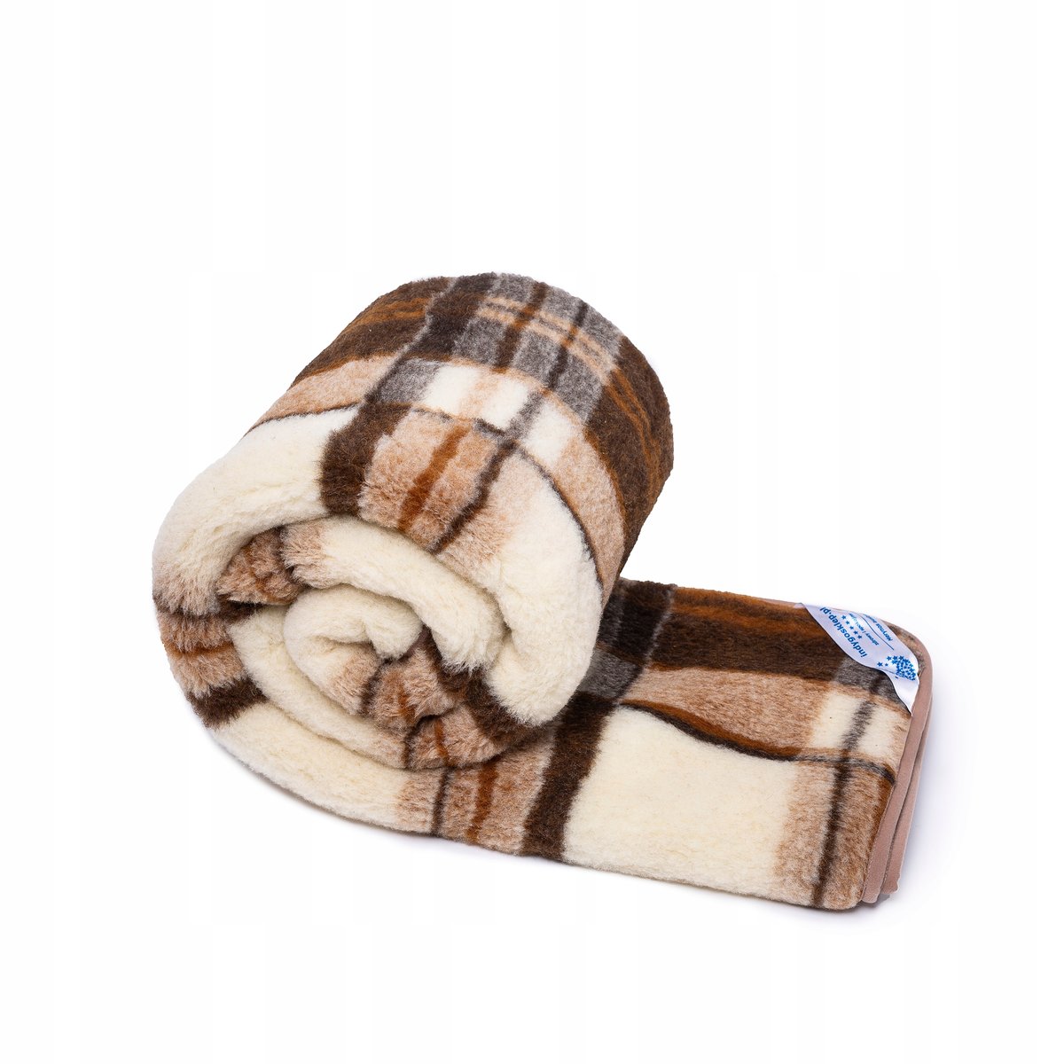 KOC WEŁNIANY 200x220 MERYNOS AUSTRALIJSKI KRATA - Indygo | Sklep EMPIK.COM