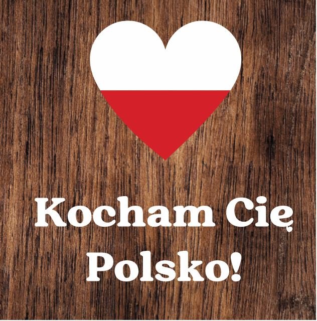 KOCHAM CIĘ POLSKO!- WYCINANKA Z KARTONU standard - Inna marka | Sklep ...