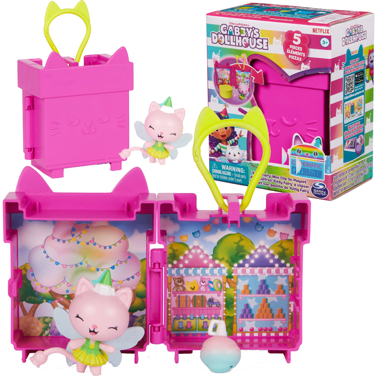 Koci Domek Gabi Wróżkicia Kitty Fairy figurka + minibox pokój Gabby's ...