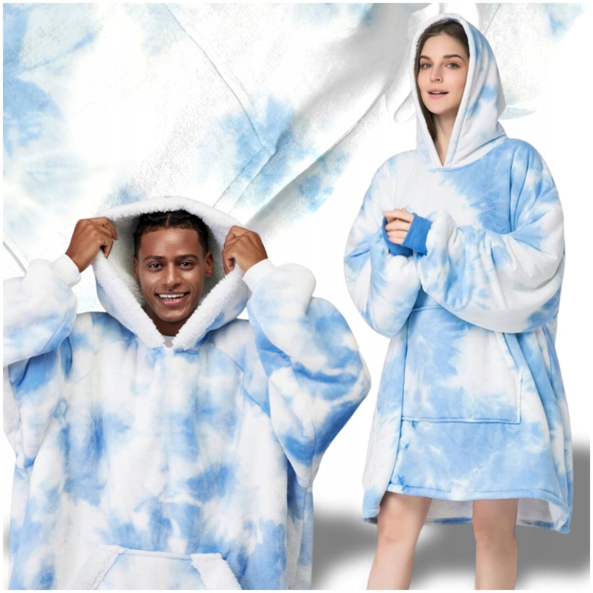 Koco Bluza Oversize Długa Ciepła Koc Bluza Damska Z Kapturem Dzień Kobiet - Avante | Sklep EMPIK.COM