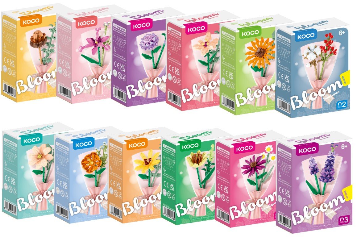 KOCO klocki bukiet kwiatów mix - KOCO | Sklep EMPIK.COM