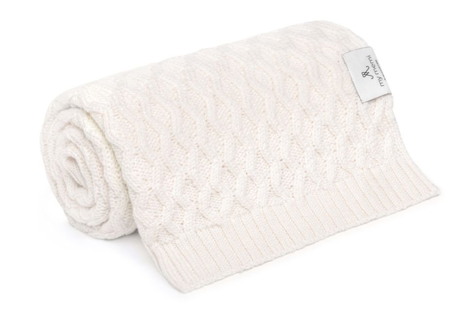 Kocyk Ze 100% Wełny Merino Cream Vines - Premium Collection, My Memi ...