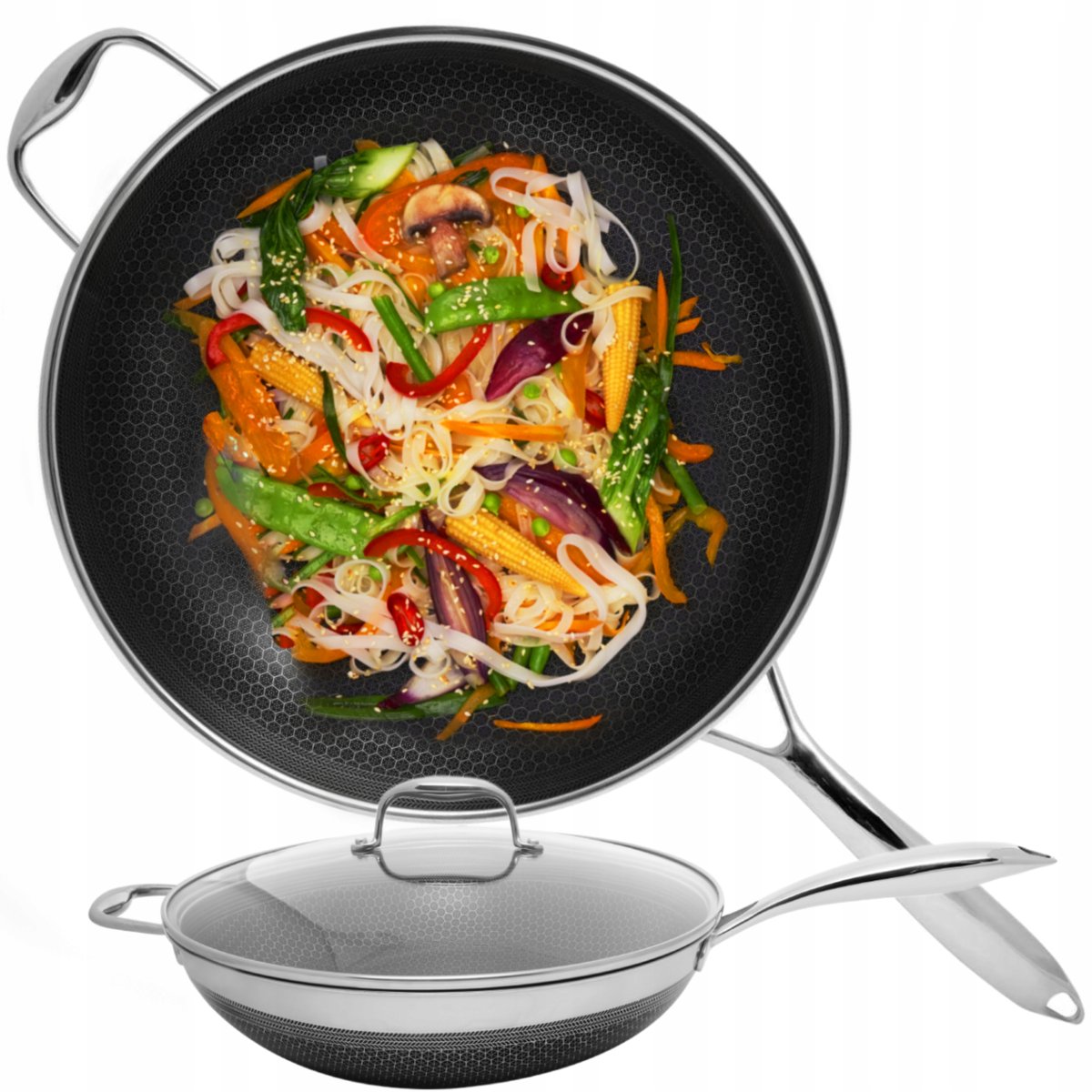 Kohersen, Wok z powłoką Diamond, czarny, 32 cm, 5,1L - KOHERSEN | Sklep ...