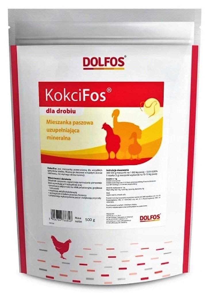 KokciFos 500 g drób na kokcydiozę bakterie grzyby - Dolfos | Sklep EMPIK.COM