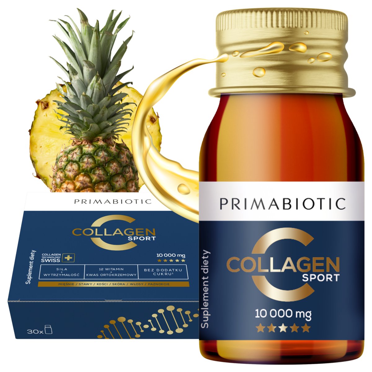 Kolagen Primabiotic Collagen Sport Do Picia Na Stawy 10 000 Mg 30mlx30szt. | Sklep EMPIK.COM