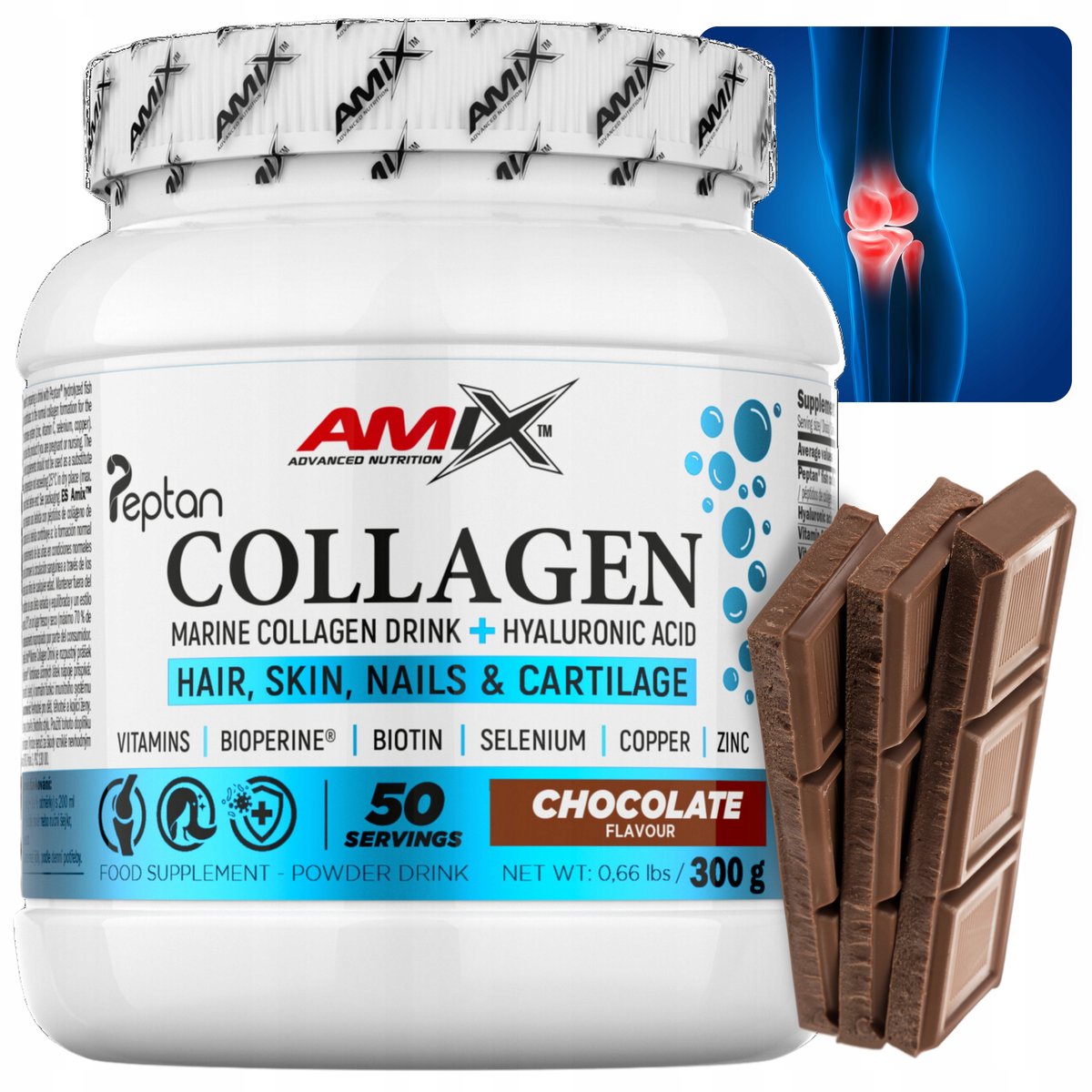 KOLAGEN RYBI Proszek Marine Collagen Peptides Biotyna Selen Zdrowa ...